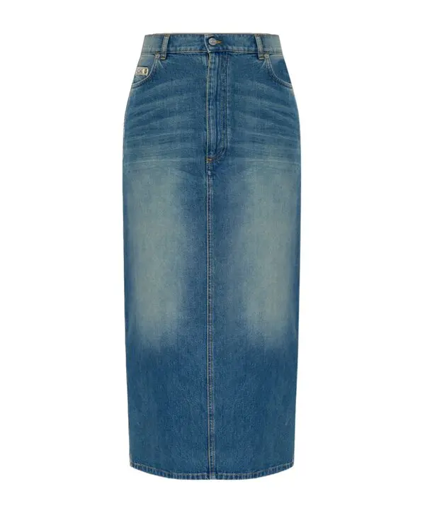 Moschino Denim Midi Skirt