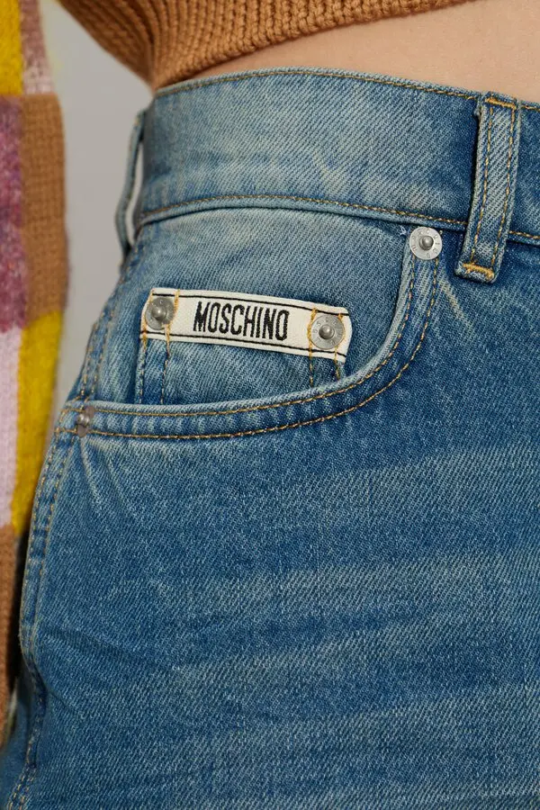 Moschino Denim Midi Skirt