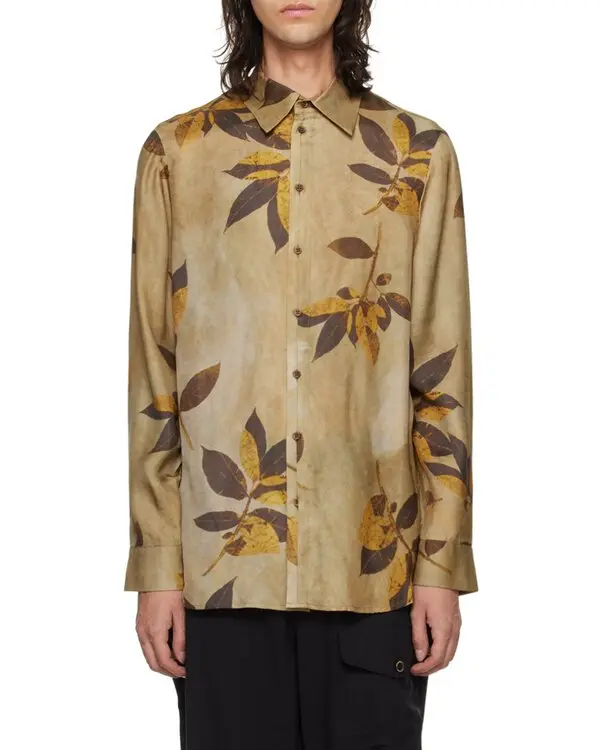 UMA WANG Printed Shirt - Brown