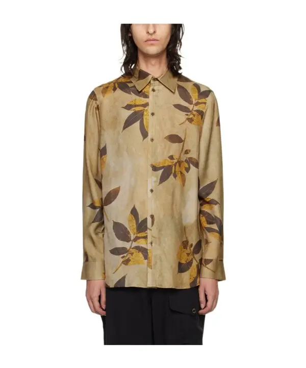 UMA WANG Printed Shirt - Brown