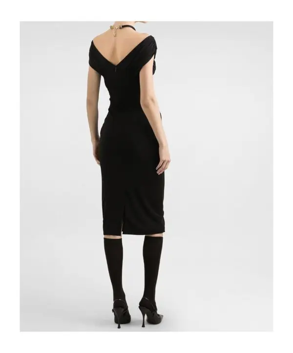 Dolce & Gabbana Off-the-shoulder Midi Dress