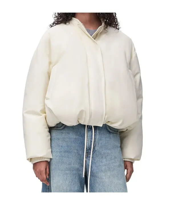 Loewe Puffer Jacket With Removable Wool Collar