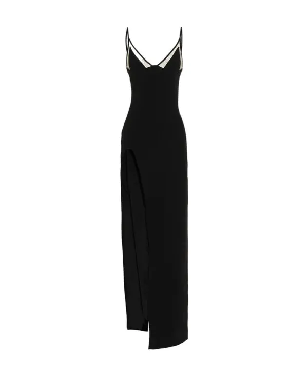 David Koma Slit Leg Panelled Dress