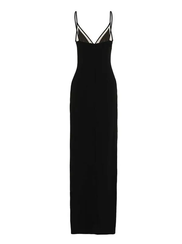 David Koma Slit Leg Panelled Dress