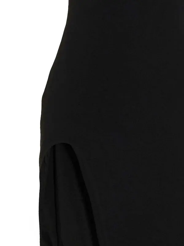 David Koma Slit Leg Panelled Dress