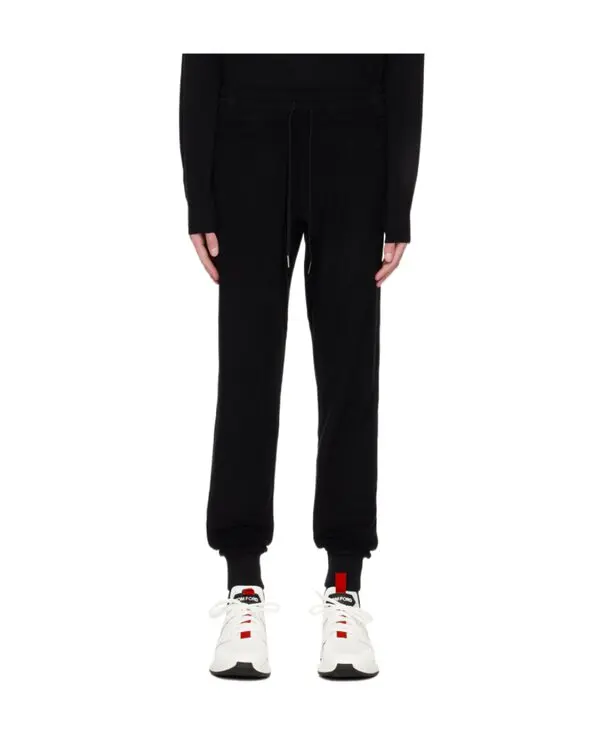 TOM FORD Straight-leg Cotton Track Pants - Black