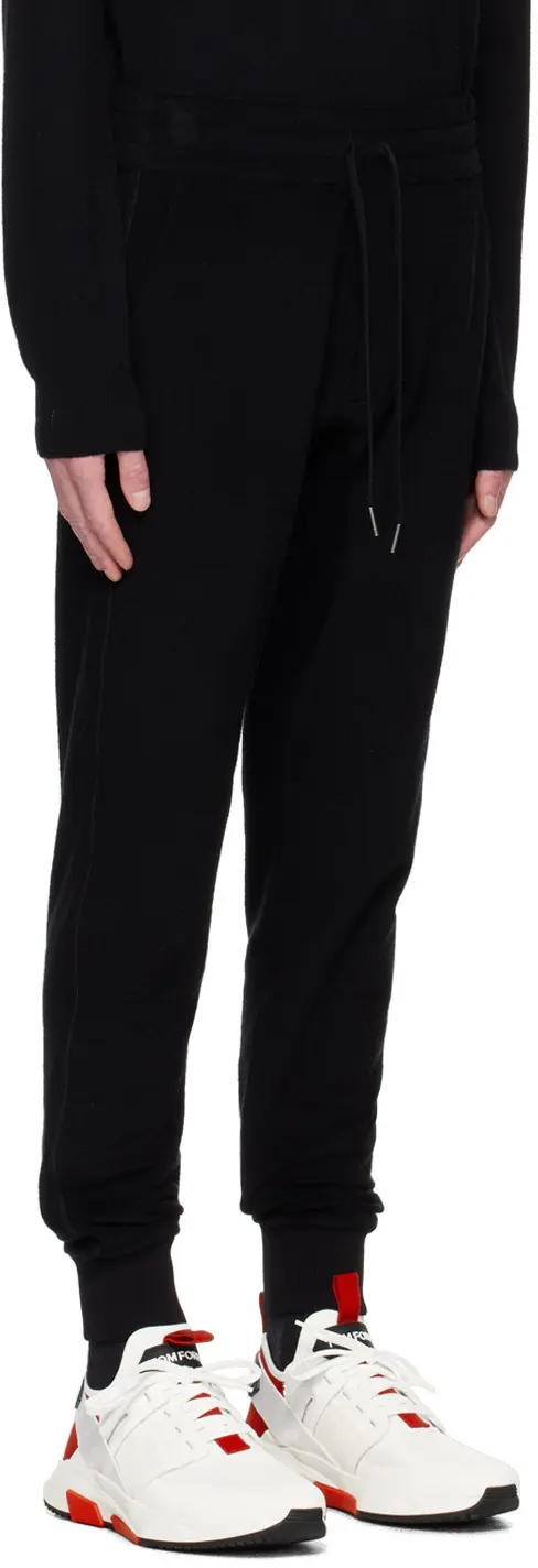 TOM FORD Straight-leg Cotton Track Pants - Black