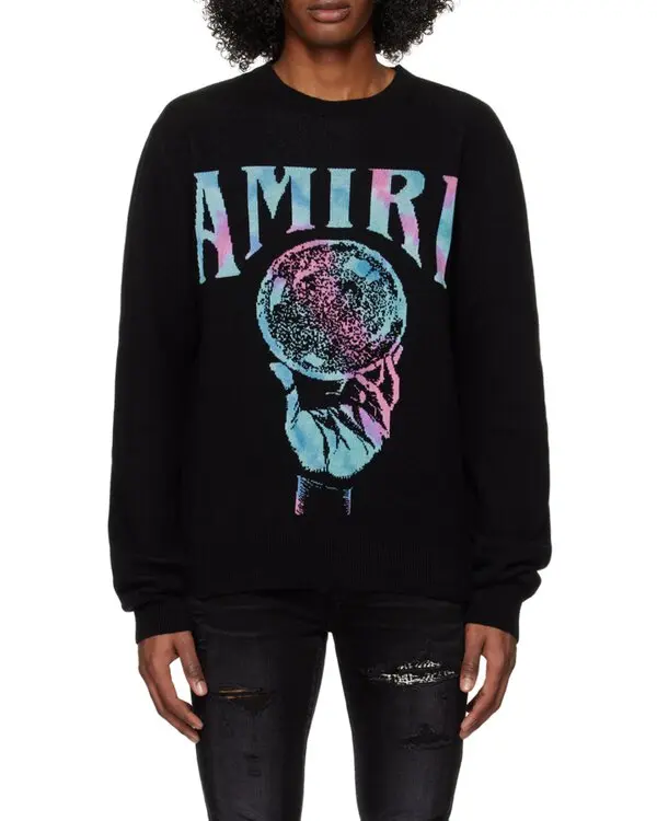 Amiri Logo-print Crew Neck Jumper