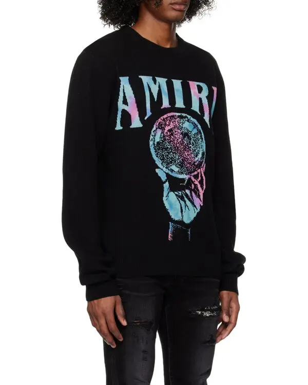 Amiri Logo-print Crew Neck Jumper