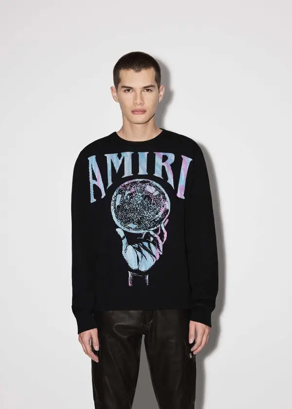 Amiri Logo-print Crew Neck Jumper