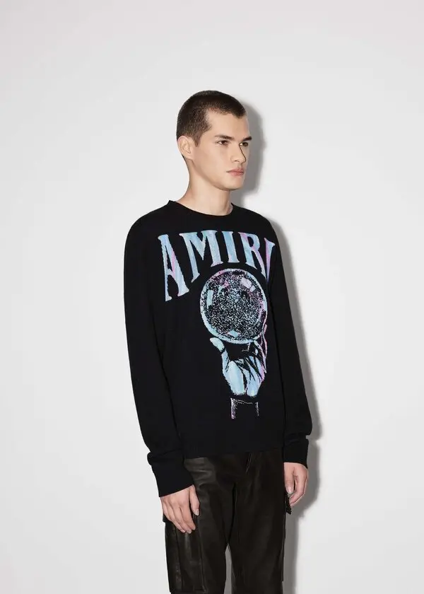 Amiri Logo-print Crew Neck Jumper