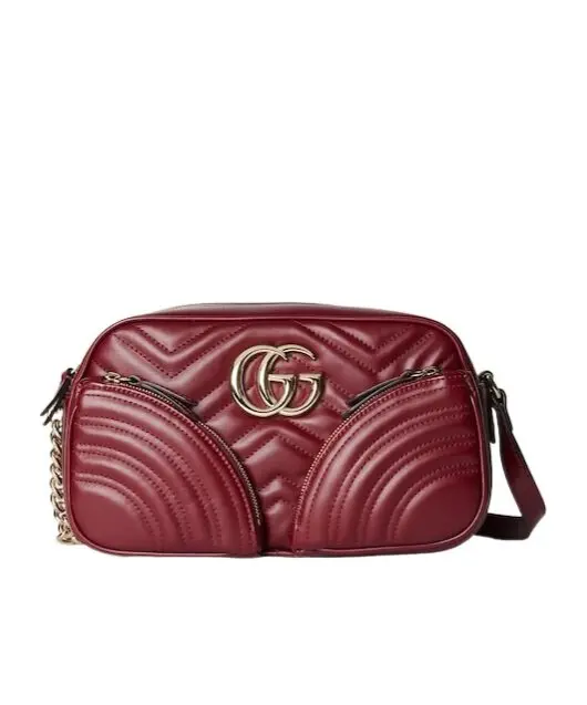 Gucci Gg Marmont Small Shoulder Bag - Red