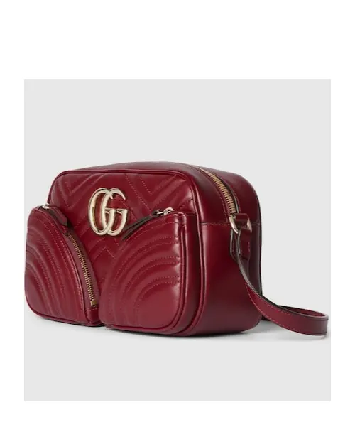 Gucci Gg Marmont Small Shoulder Bag - Red