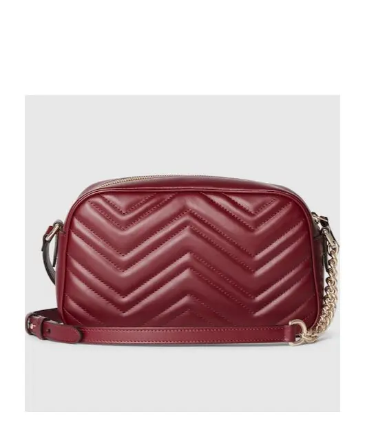 Gucci Gg Marmont Small Shoulder Bag - Red
