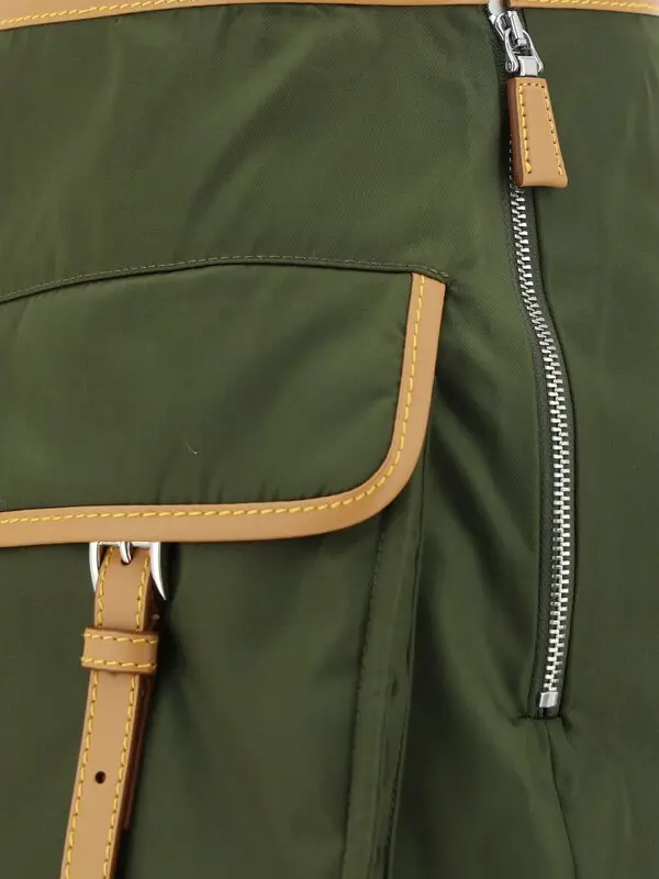 Prada Logo Patch Pocket Detail Mini Skirt