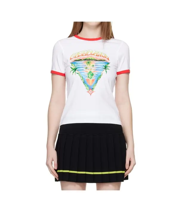 Casablanca Crewneck Printed T-shirt - Multicolor