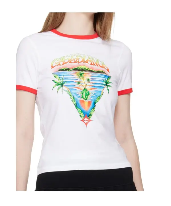 Casablanca Crewneck Printed T-shirt - Multicolor