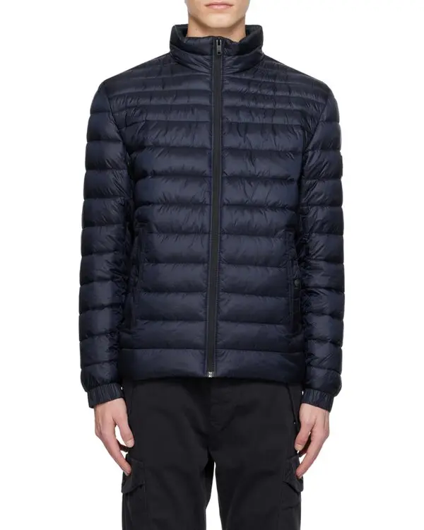 Hugo Boss Quilted Padded Zip-up Jacket - Black