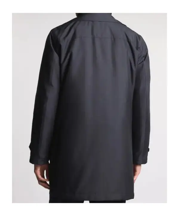 FAY Technical Poplin Raincoat - Blue