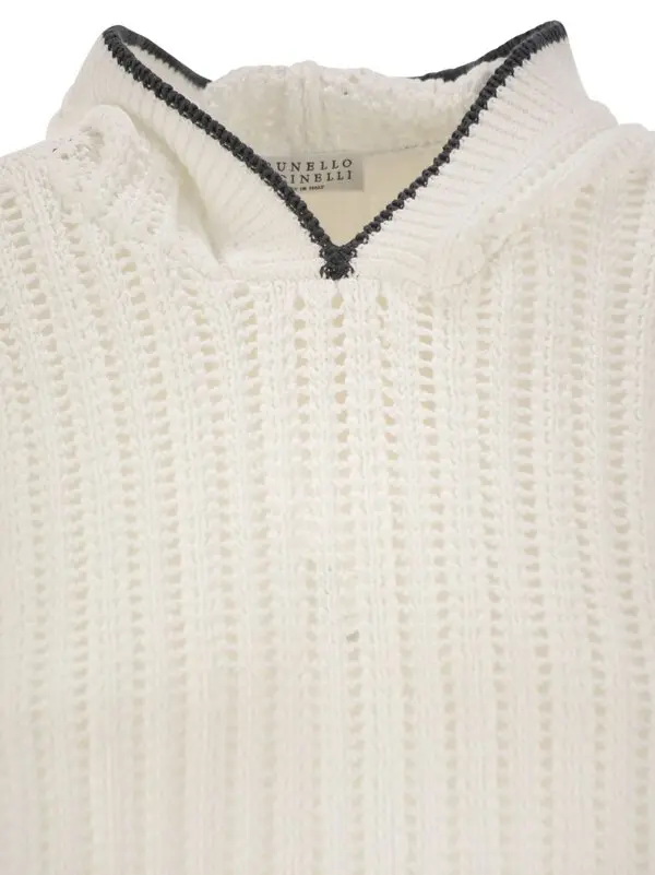 Brunello Cucinelli Hooded Knitted Jumper
