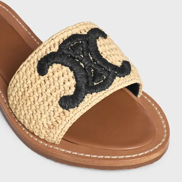 Celine Olymipa Mule In Raffia