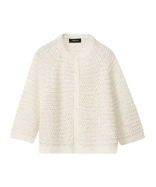 Fabiana Filippi Open-knit Cardigan With Sequins