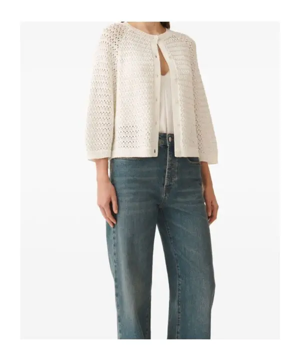 Fabiana Filippi Open-knit Cardigan With Sequins
