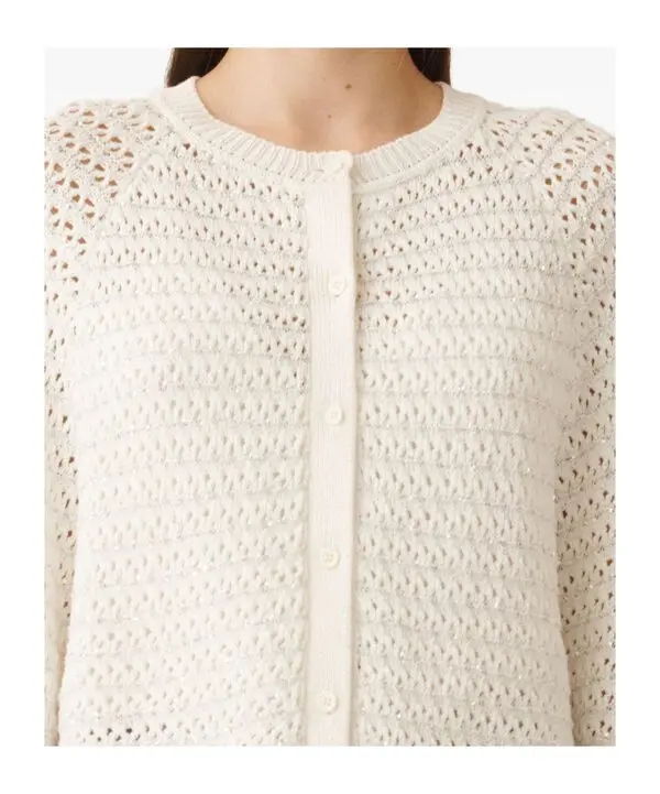 Fabiana Filippi Open-knit Cardigan With Sequins