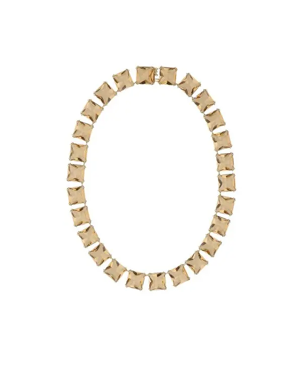 SWAROVSKI Millenia Square Cut Embellished Necklace - Yellow