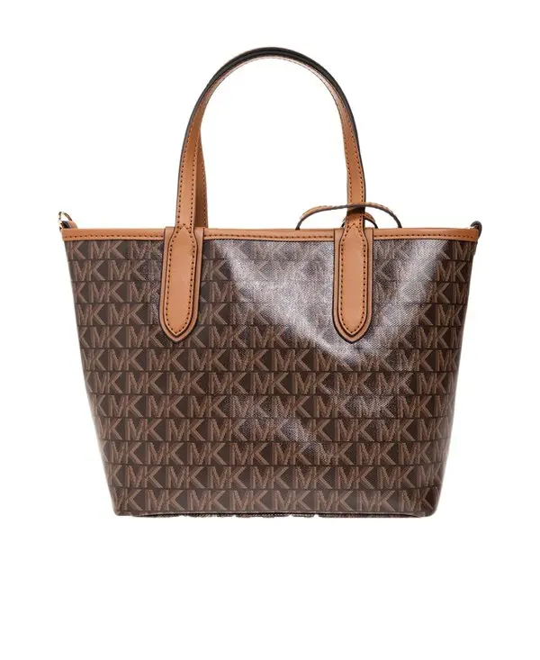 Michael Kors Small Logo Print Canvas Tote Bag