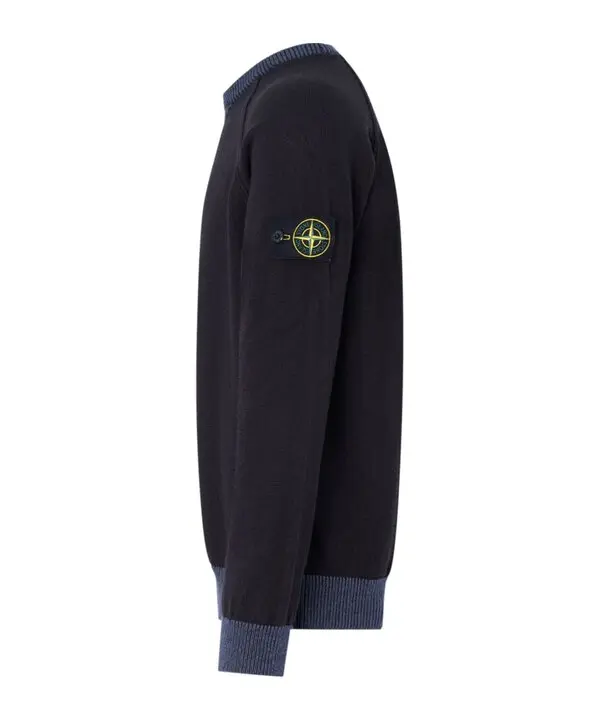 Stone Island Logo Patch Crewneck Jumper