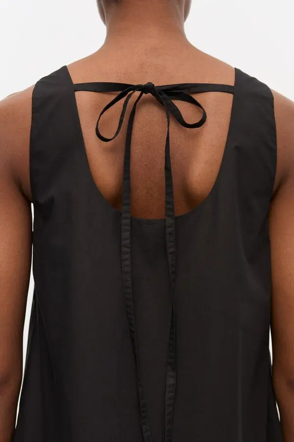 GANNI Sleeveless Ruffled Mini Dress