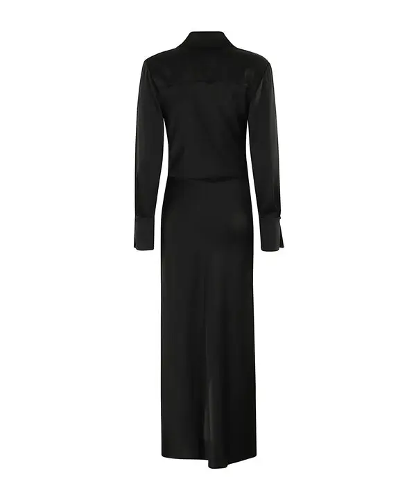 Simkhai Talita Wrap Design Dress - Black