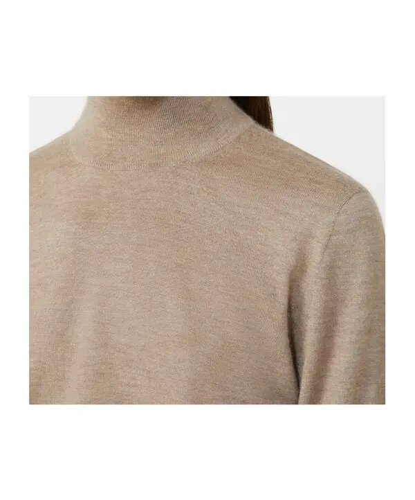 Max Mara Meana Turtleneck Knitted Jumper - Beige