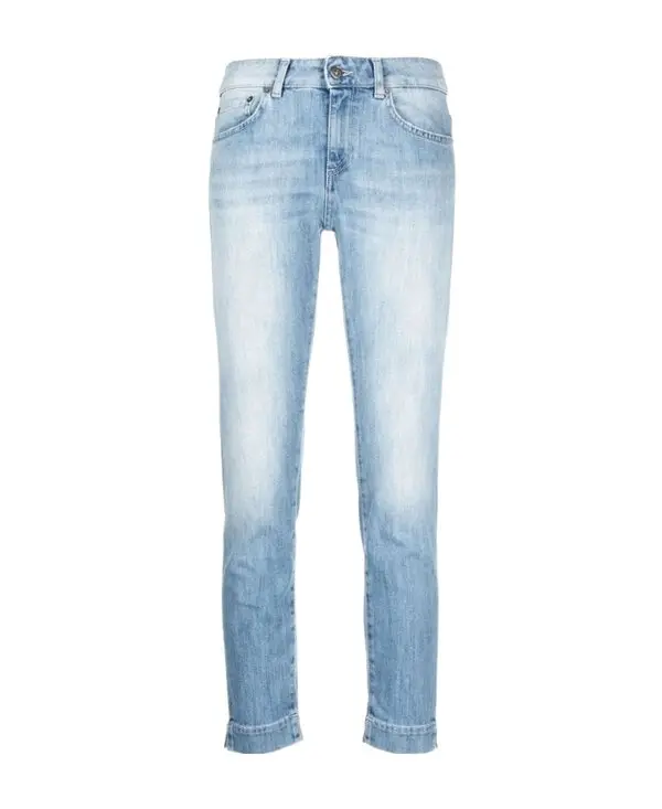 DONDUP Slim Fit Cropped Jeans - Blue