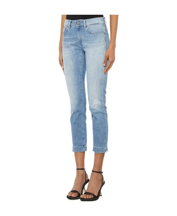DONDUP Slim Fit Cropped Jeans - Blue