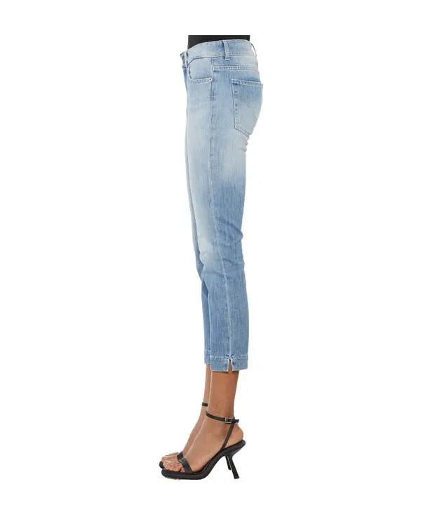 DONDUP Slim Fit Cropped Jeans - Blue