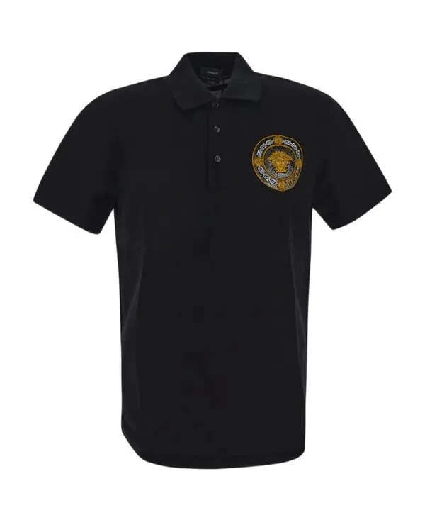 Versace Straight-hem Polo Shirt