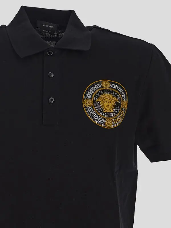 Versace Straight-hem Polo Shirt