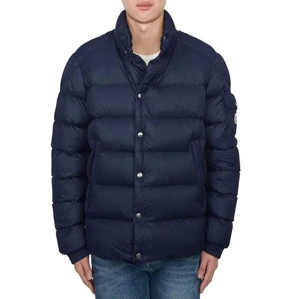 Moncler Lule Button-up Puffer Jacket - Midnight Blue