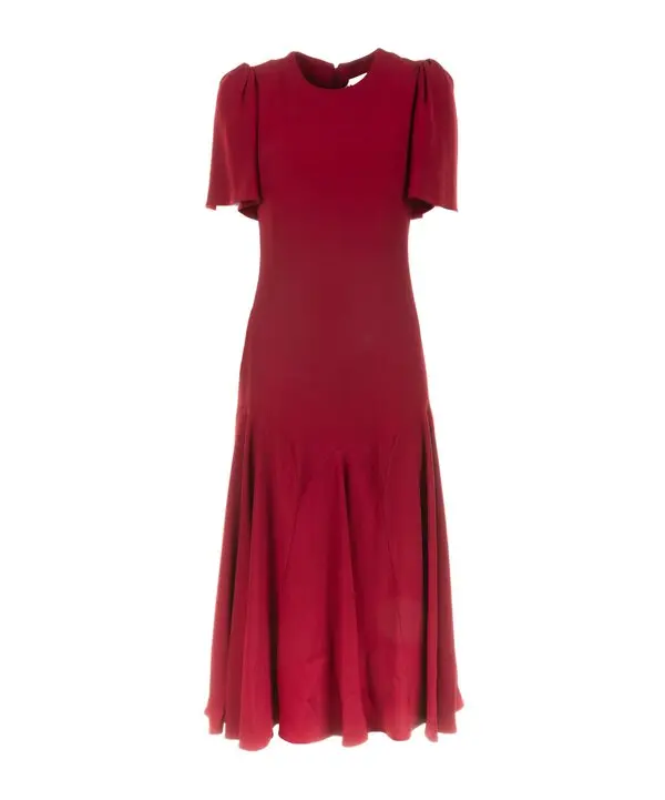 Alexander McQueen Short Sleeve Crewneck Dress