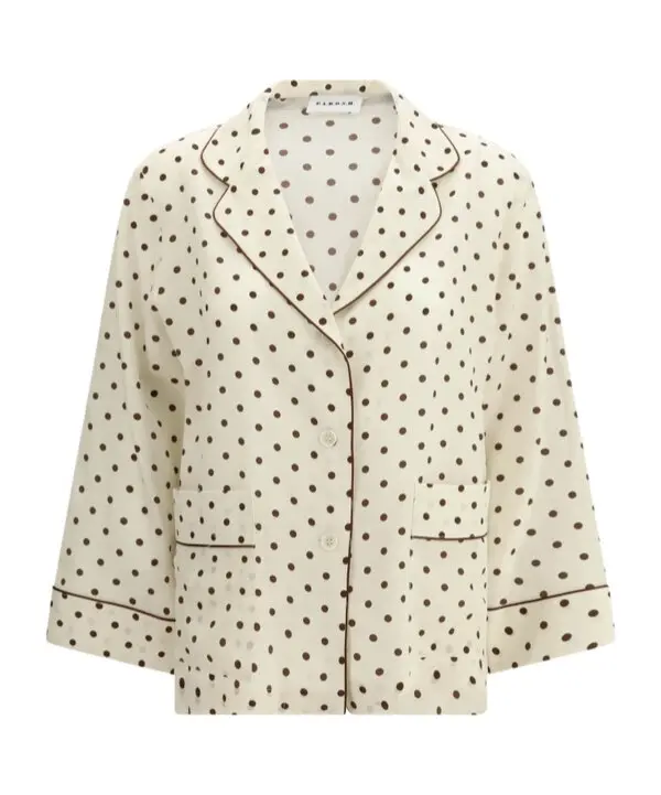 P.a.r.o.s.h Polka-dot Silk Shirt