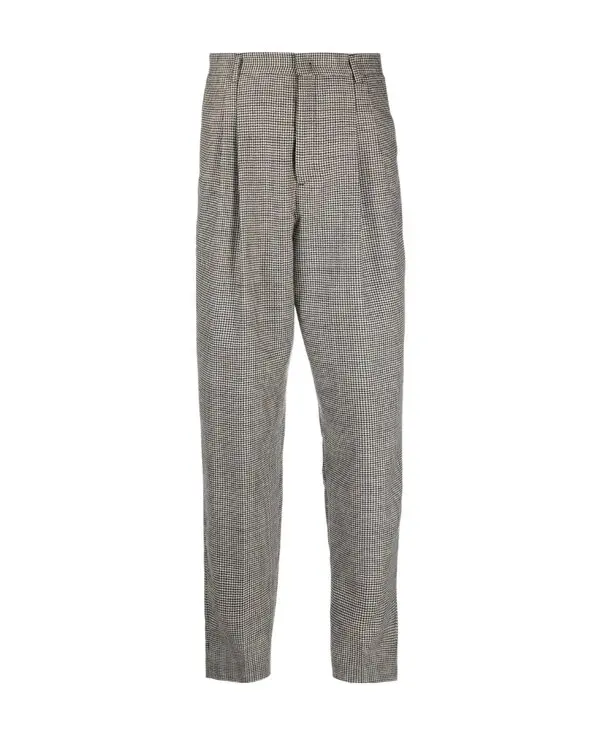Red Valentino Houndstooth Pleated Trousers