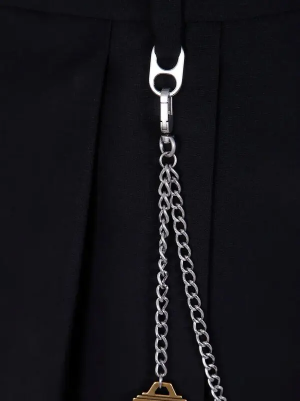 Alexander Wang Double-pleated Skirt With Raw-cut Hem