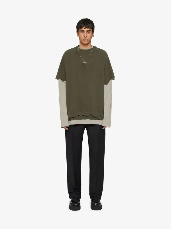 Givenchy Wool Sweater With Layered Effect