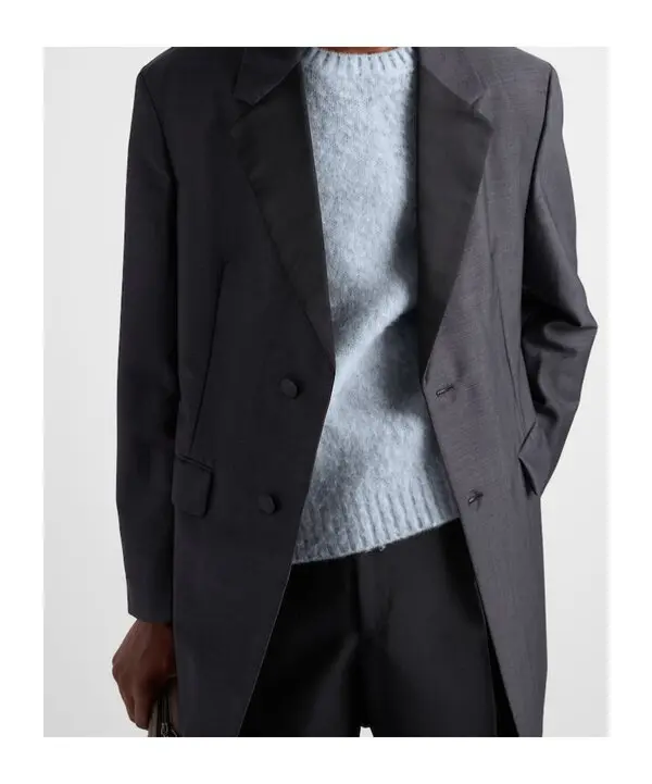 Prada Long Sleeve Crewneck Jumper - Sky-blue