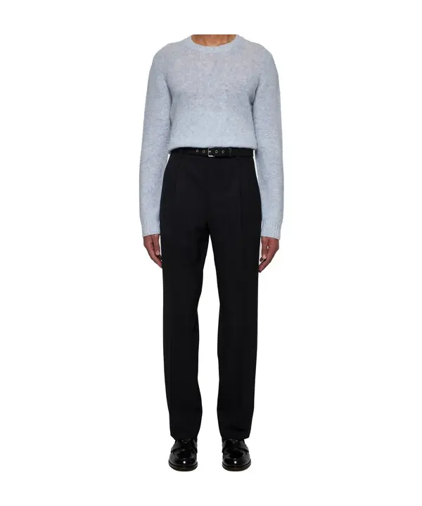 Prada Long Sleeve Crewneck Jumper - Sky-blue