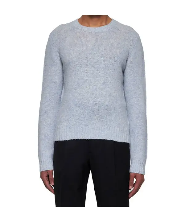 Prada Long Sleeve Crewneck Jumper - Sky-blue