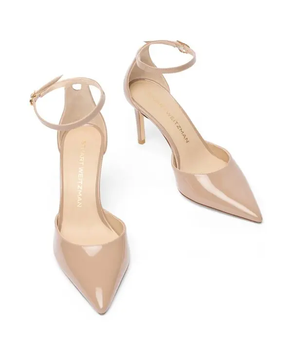STUART WEITZMAN Power Strap 85 Stiletto Heels - Fwn