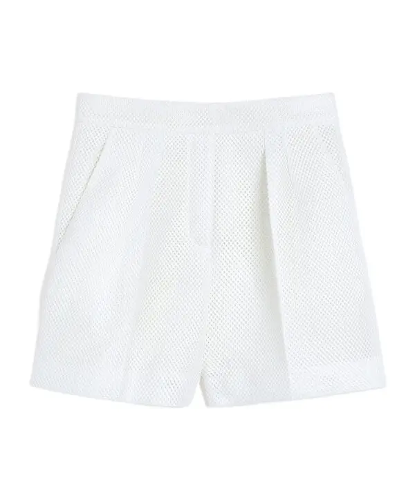 Max Mara Technical Mesh Shorts - White